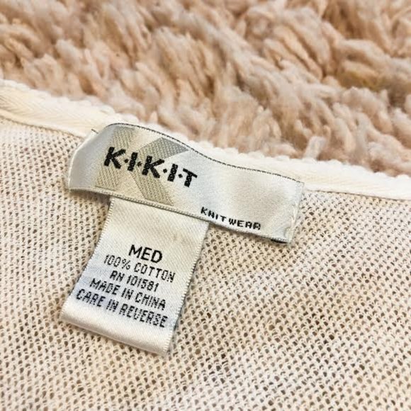 KIKIT | Sweaters | Vintage Kikit White Embroidered Buttonup Cardigan ...
